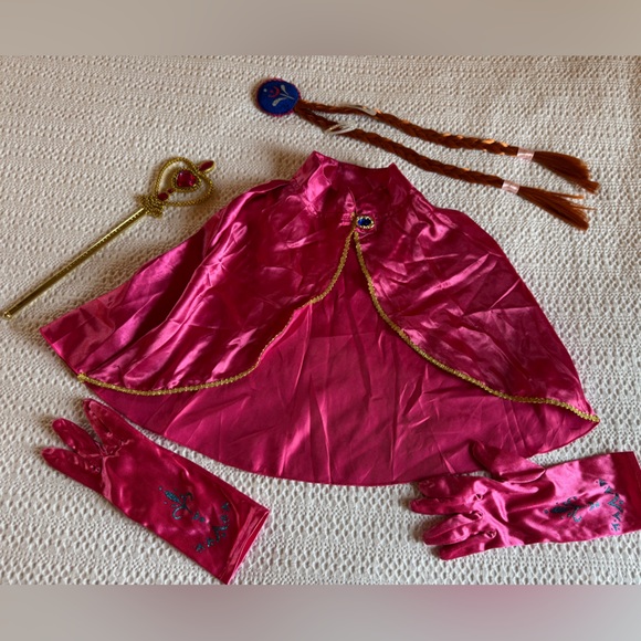 Costumes | Frozen Anna Cape And Accessories Pink Princess Costume Set ...